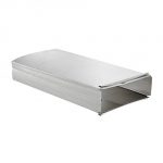 Galvanized Steel Rectangular Wall Stack Duct 3 1/4 inch x 10 inch ...