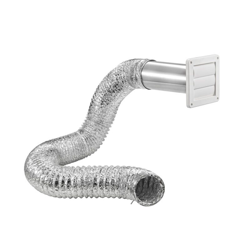 8 Foot Dryer Exhaust Wall Louvered Vent Kit (Retail) - Item #1379W