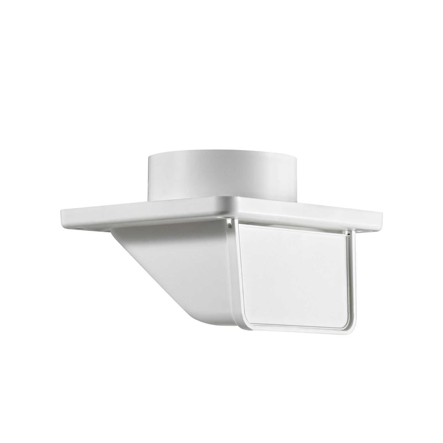 Dryer Vent - 4 inch Plastic Soffit Exhaust Vent - Damper #143W