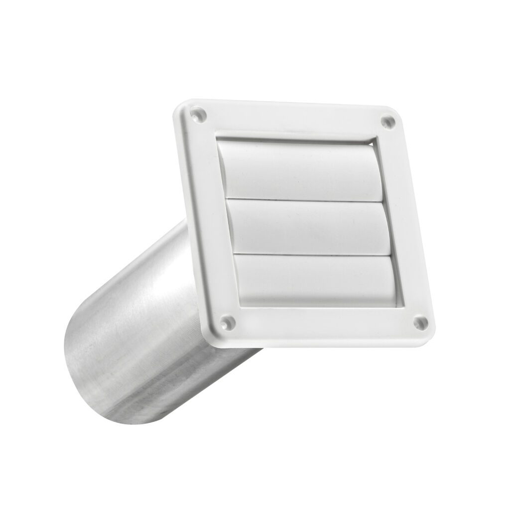 4 inch White Plastic Exhaust Wall Louvered Vent - Item #267W ...
