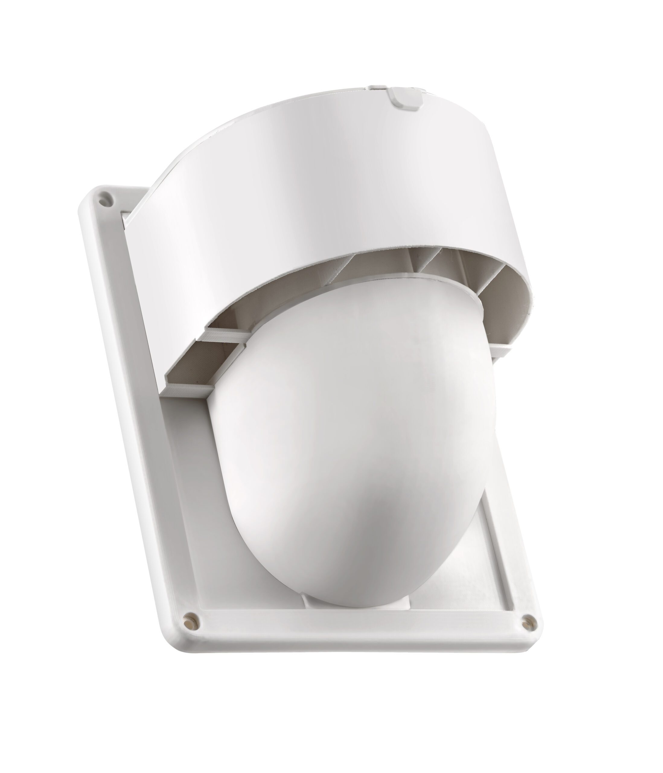 4 inch Exhaust Wall Vent - Floating Damper - Item #289W | Lambro Industries