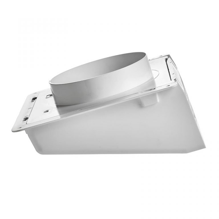 6" White Plastic Wall Cap - Item #3510W | Lambro Industries