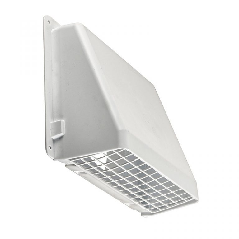 6" White Plastic Wall Cap - Item #3510W | Lambro Industries
