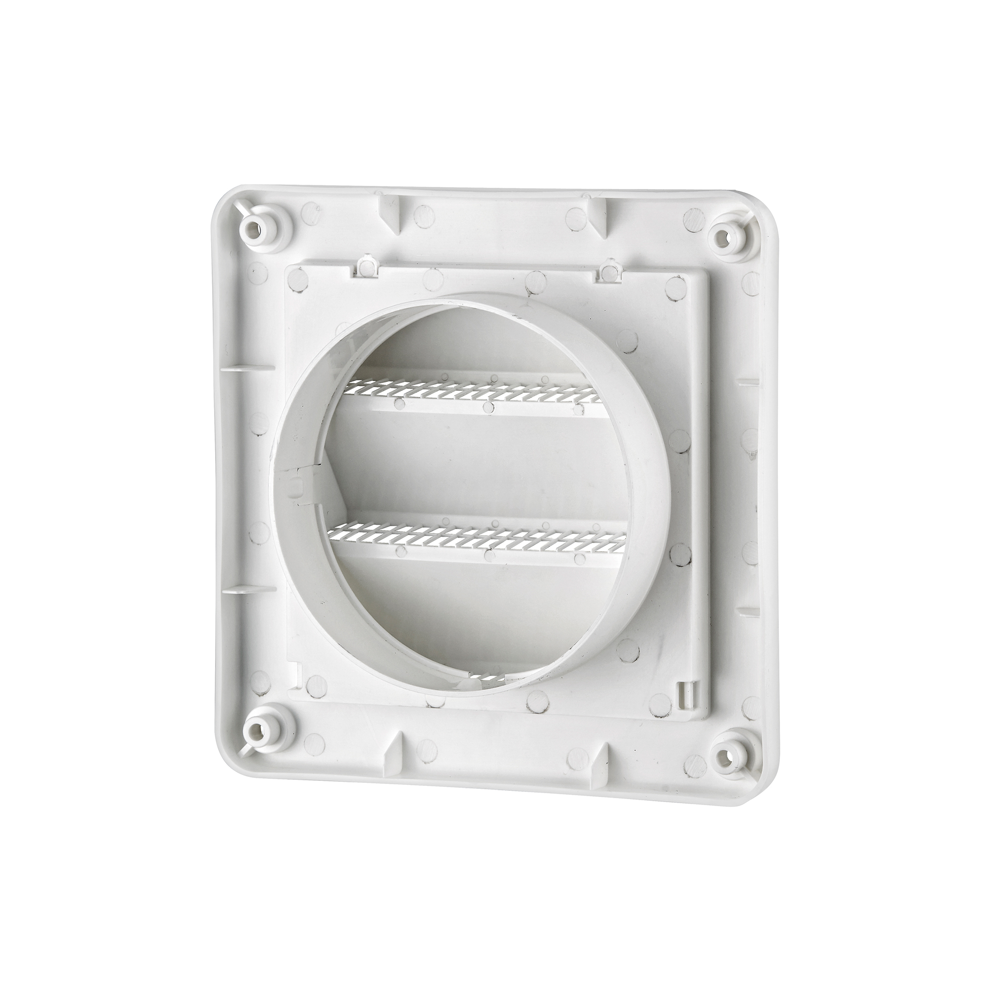 Intake Vent - 4 inch White Plastic Fresh Air Intake Vent #289W