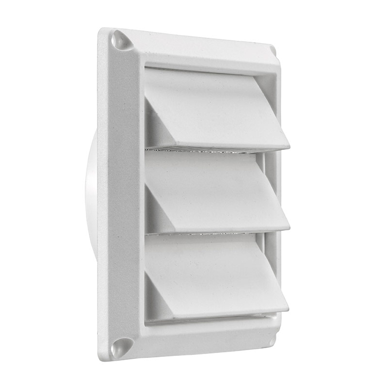 3" White Plastic Air Intake Louver Vent - Item #603W
