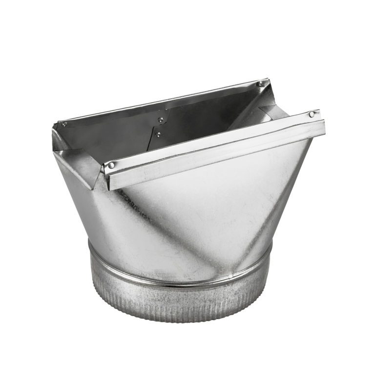 Galvanized Steel Straight Stack Boot 3 1/4 inch x 10 inch to 6 inch ...