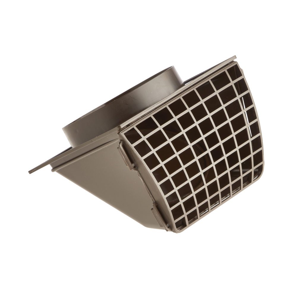 4" Brown Plastic Preferred Hood Vent - Item #1471B