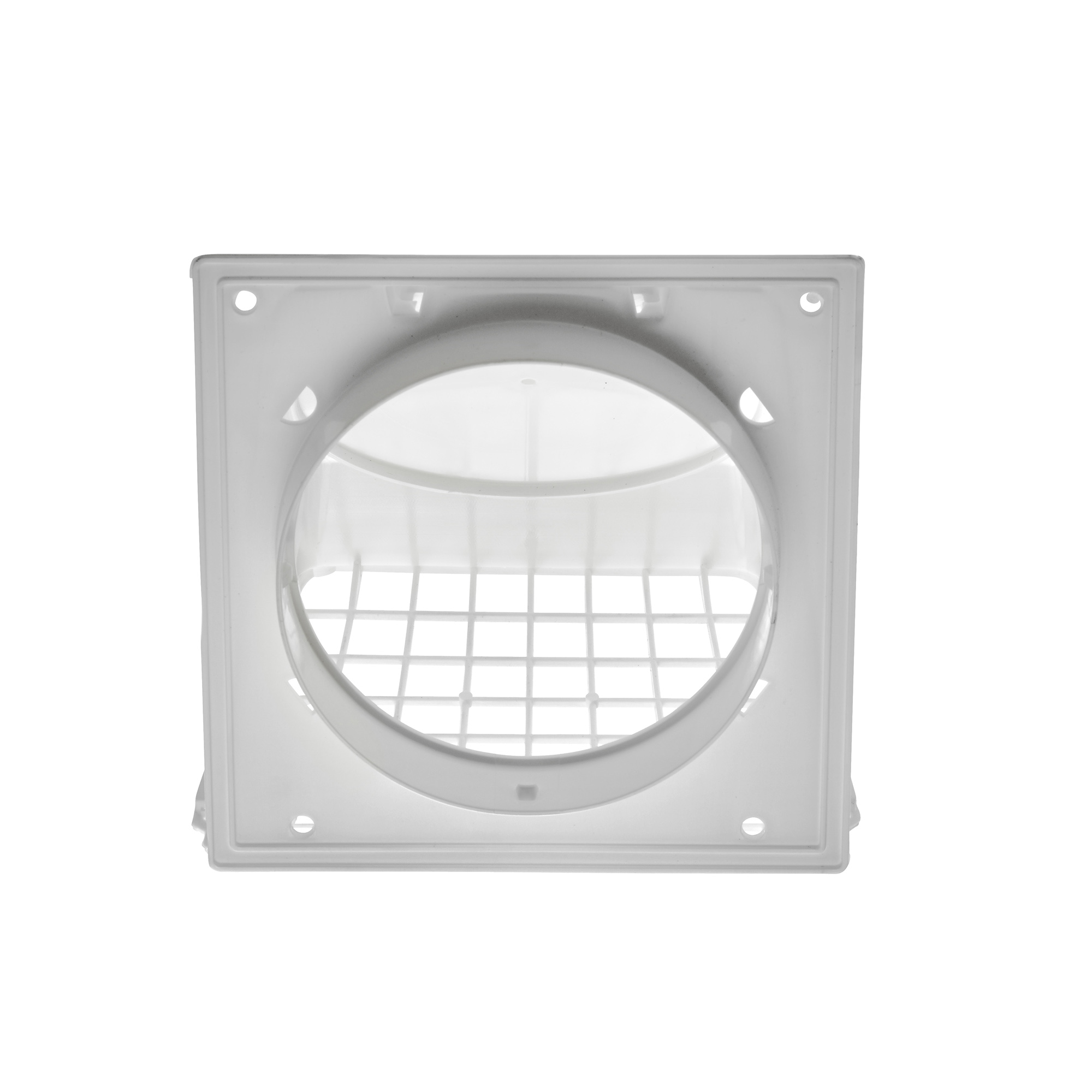 4" White Plastic Preferred Hood Vent - Item #1471W