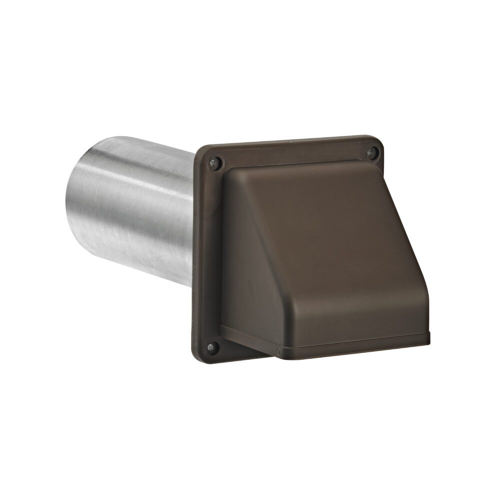 4 inch Brown Plastic Exhaust Wall Hood Vent - Item #224B (Replacement ...