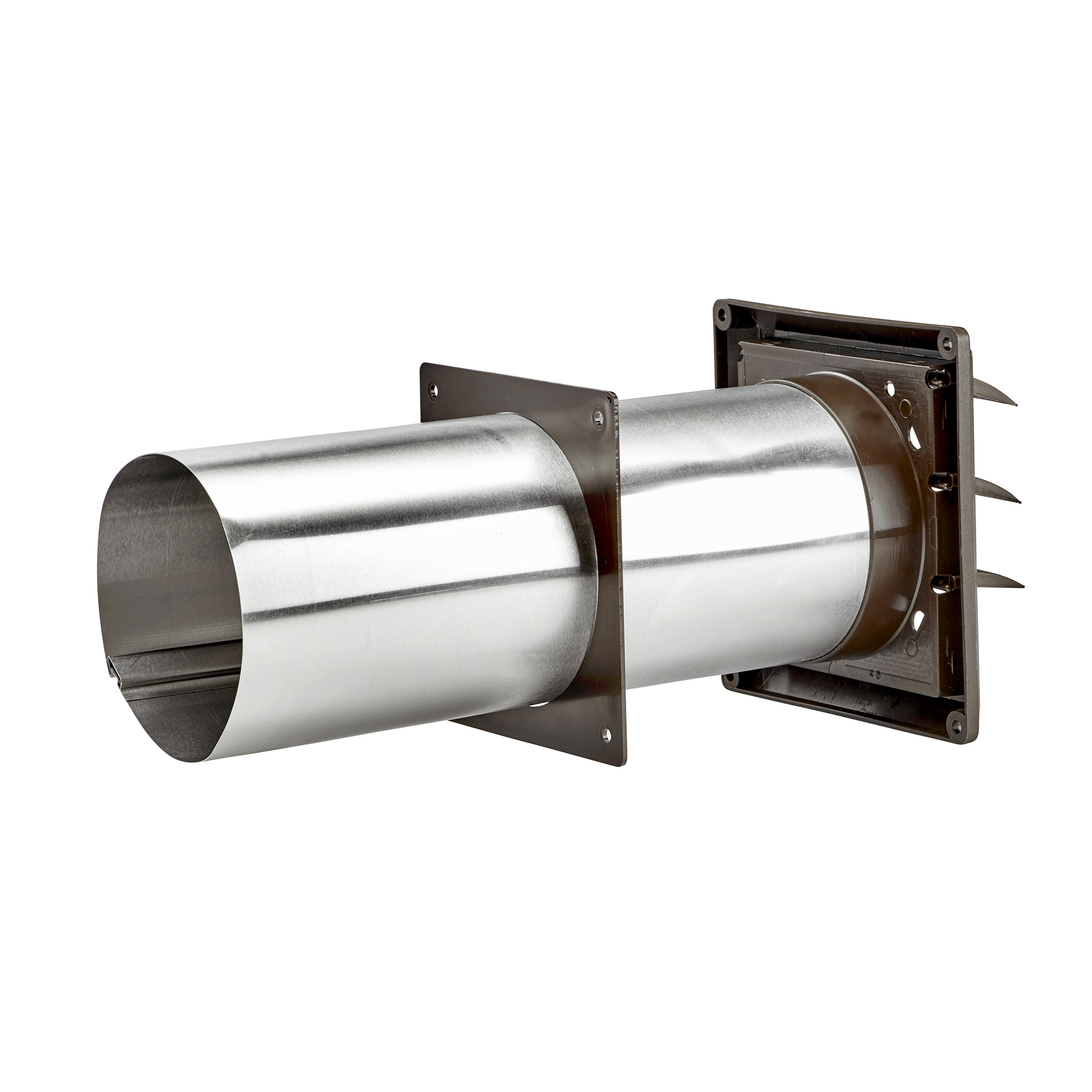 4" Brown Plastic Louvered Vent - Item #267B