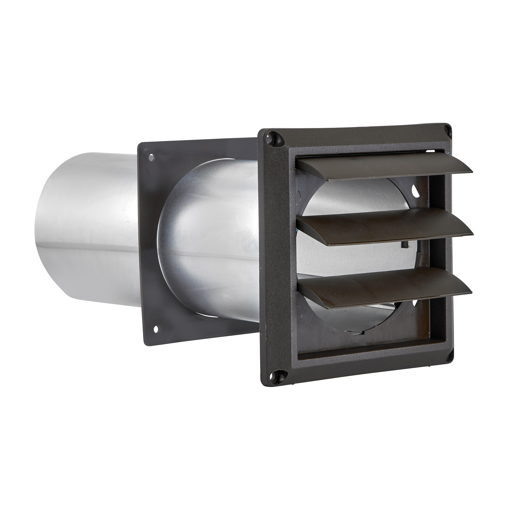 4" Brown Plastic Louvered Vent - Item #267BS