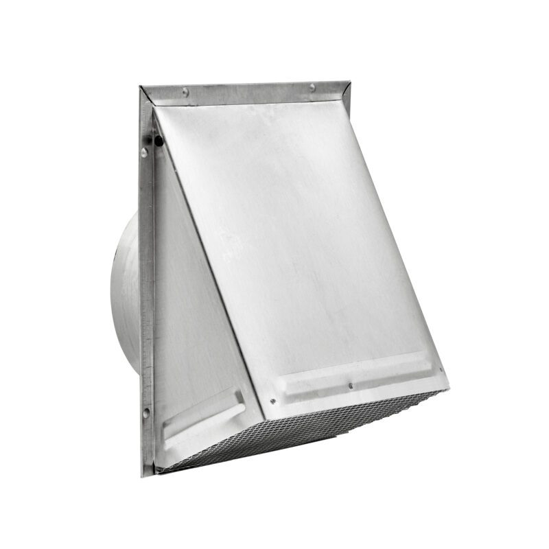 7 inch Aluminum Exhaust Wall Hood Vent - Screen - Item #347S
