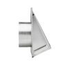 7 inch Aluminum Exhaust Wall Hood Vent - Screen - Item #347S