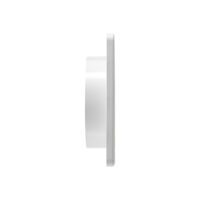 6 inch White Plastic Exhaust Wall Louvered Vent - Item #361W
