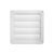6 inch White Plastic Exhaust Wall Louvered Vent - Item #361W