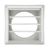 6" White Plastic Louvered Vent - Item #361W