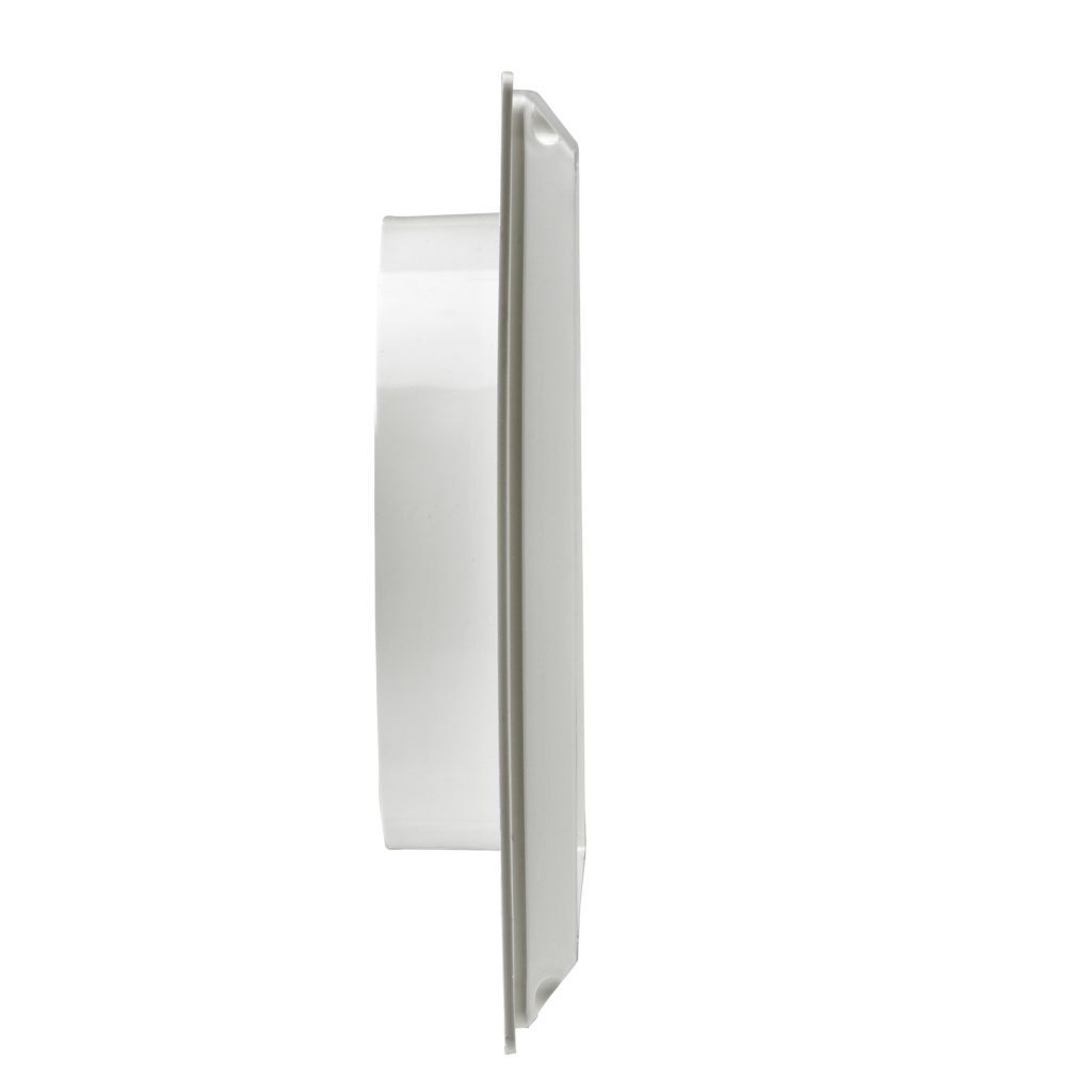 6" White Plastic Louvered Vent - Item #361W