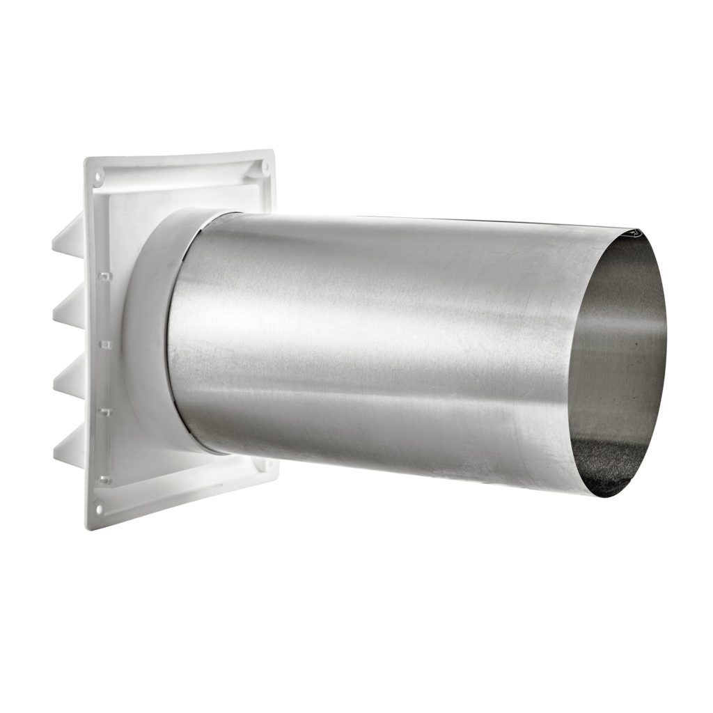 6" White Plastic Air Intake Louver Vent - Item #606WTP