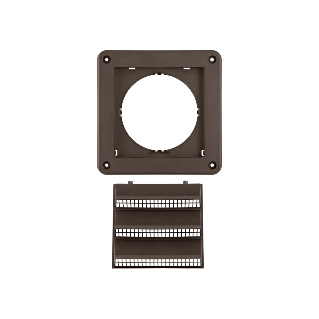 Intake Vent - 4 inch Brown Plastic Fresh Air Vent #604B