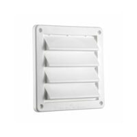 Intake Vent - 6 inch White Plastic Fresh Air Intake Vent #606W