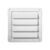 Intake Vent - 6 inch White Plastic Fresh Air Intake Vent #606W