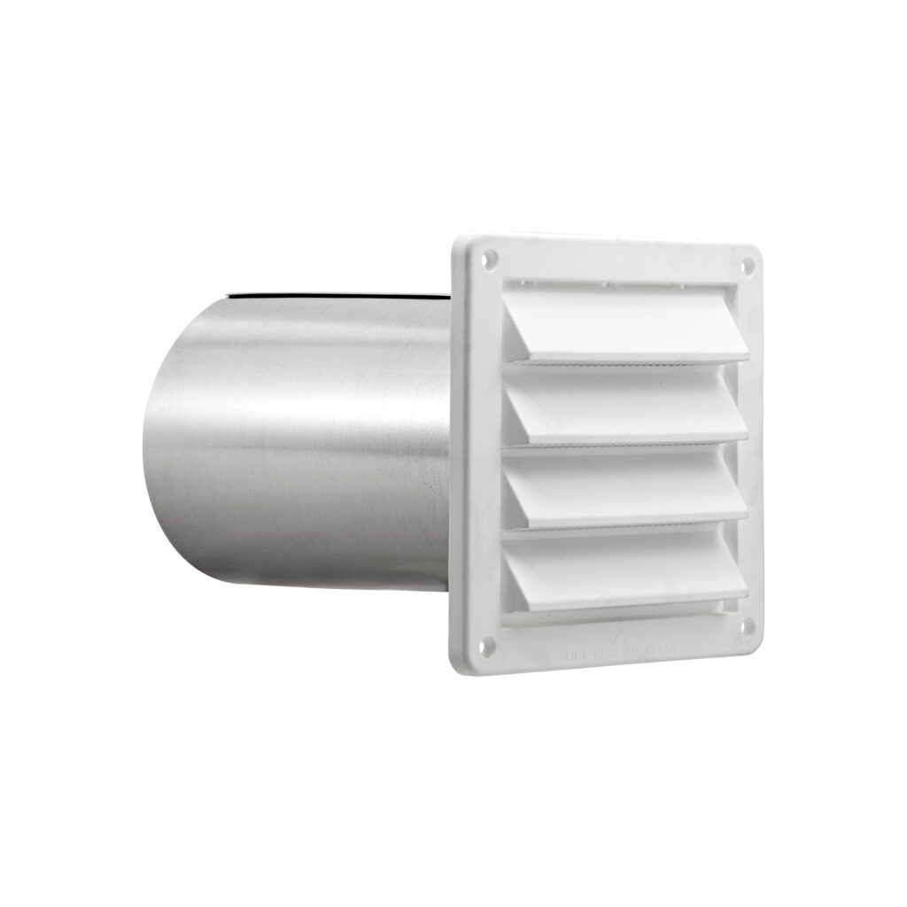Intake Vent - 6 inch White Plastic Fresh Air Intake Vent #606WTP