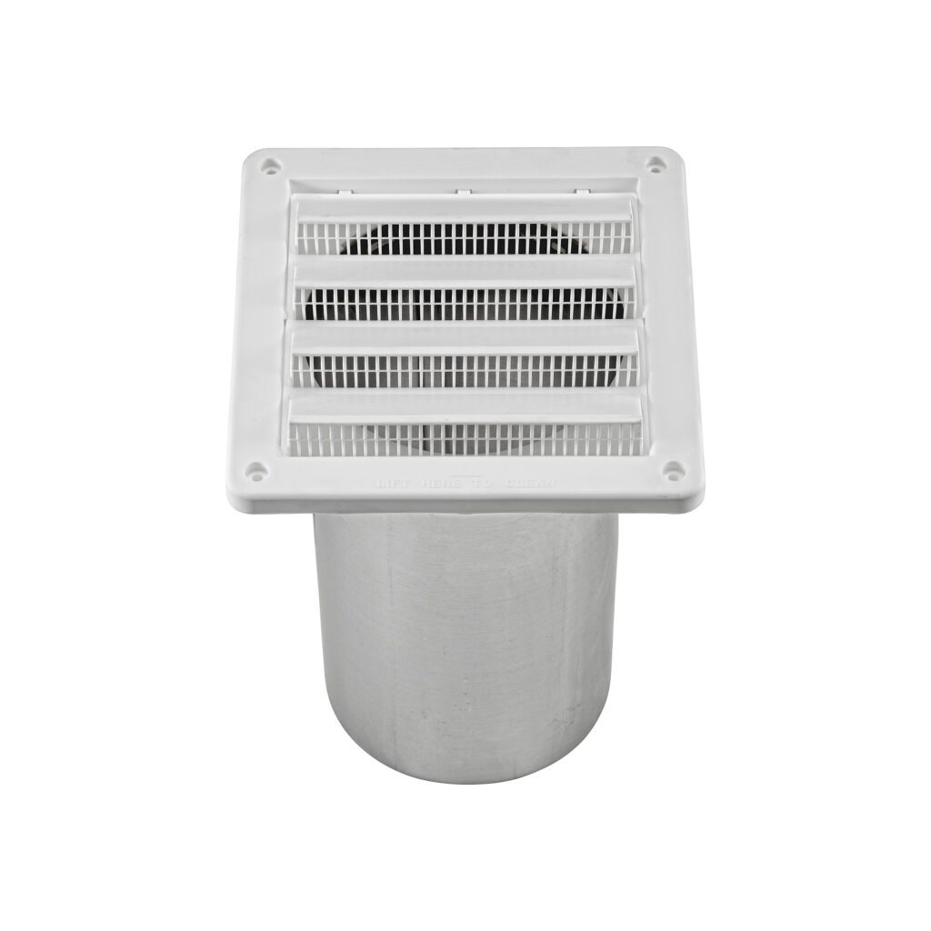 Intake Vent - 6 inch White Plastic Fresh Air Intake Vent #606WTP