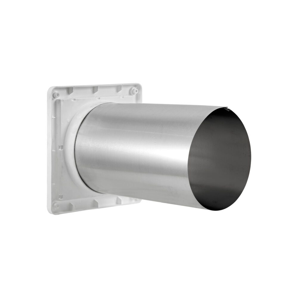 Intake Vent - 6 inch White Plastic Fresh Air Intake Vent #606WTP
