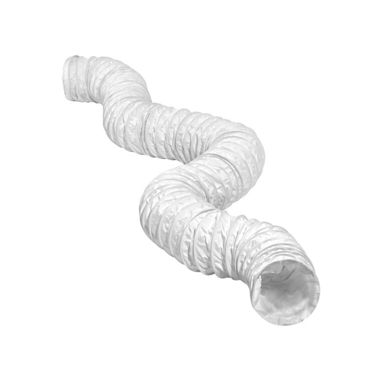 Bath Fan Duct - 4 inch x 50 foot White Vinyl (PVC) Duct #219L