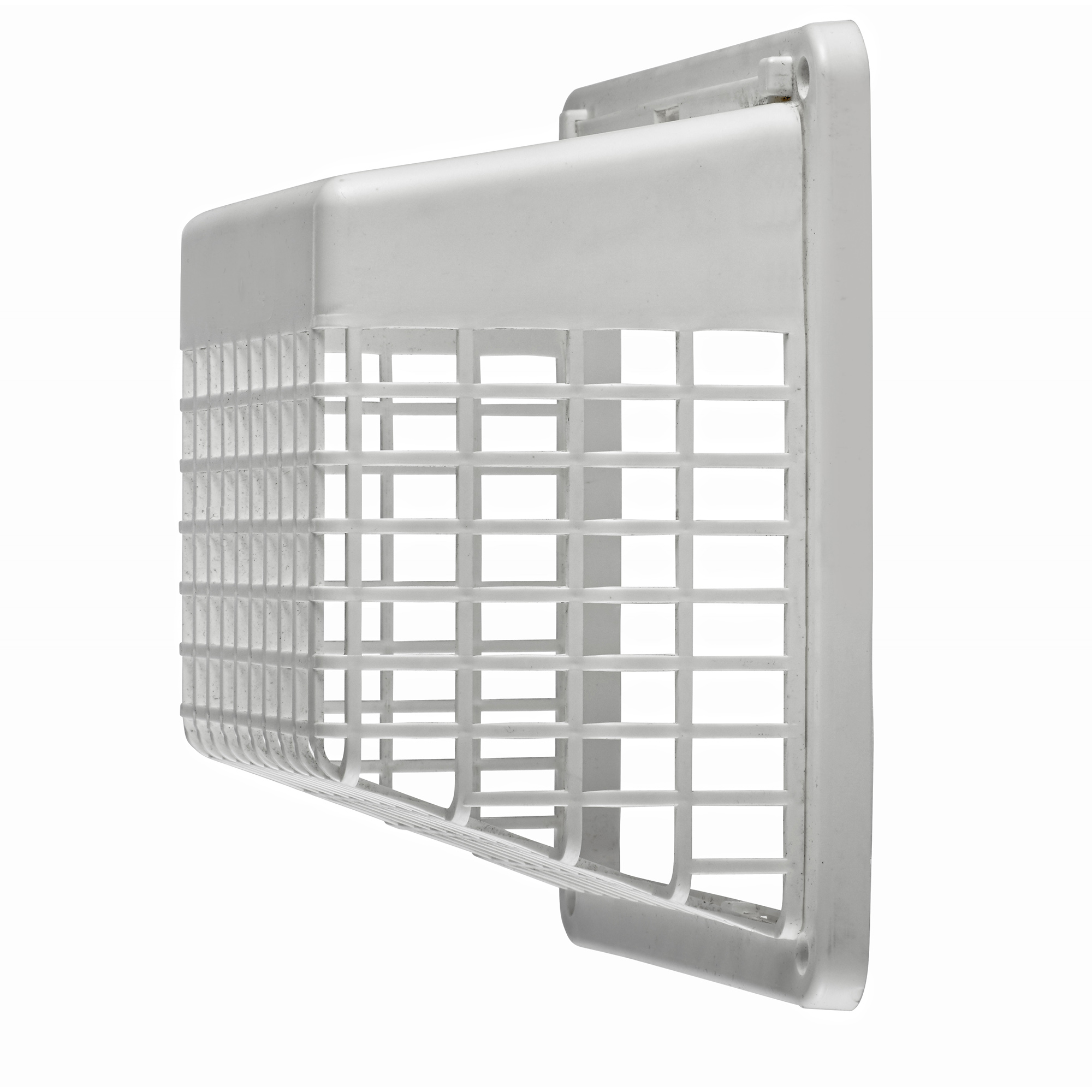 White Plastic Universal Hinged Vent Guard - Item #1491WG | Lambro ...