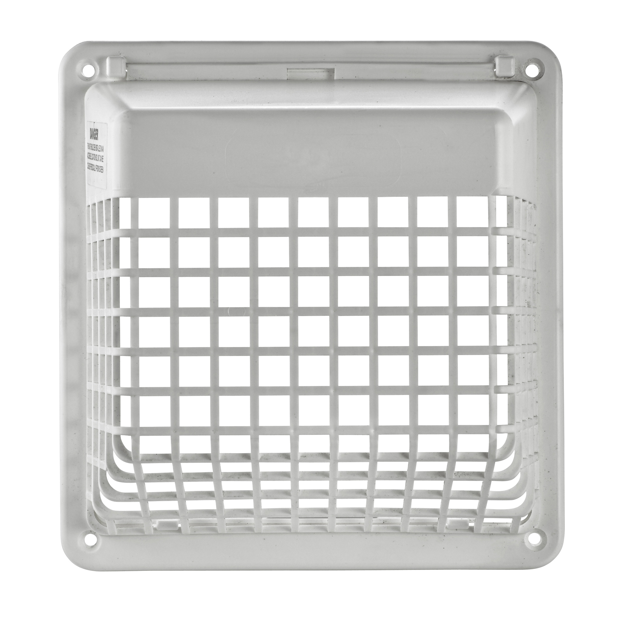 White Plastic Universal Hinged Vent Guard - Item #1491WG | Lambro ...