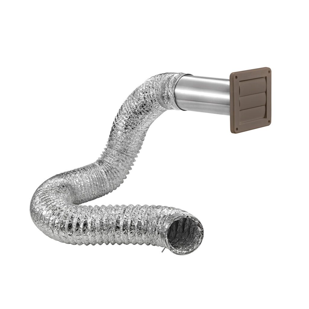 8 Foot Dryer Exhaust Wall Louvered Vent Kit (Retail) - Item #1379B