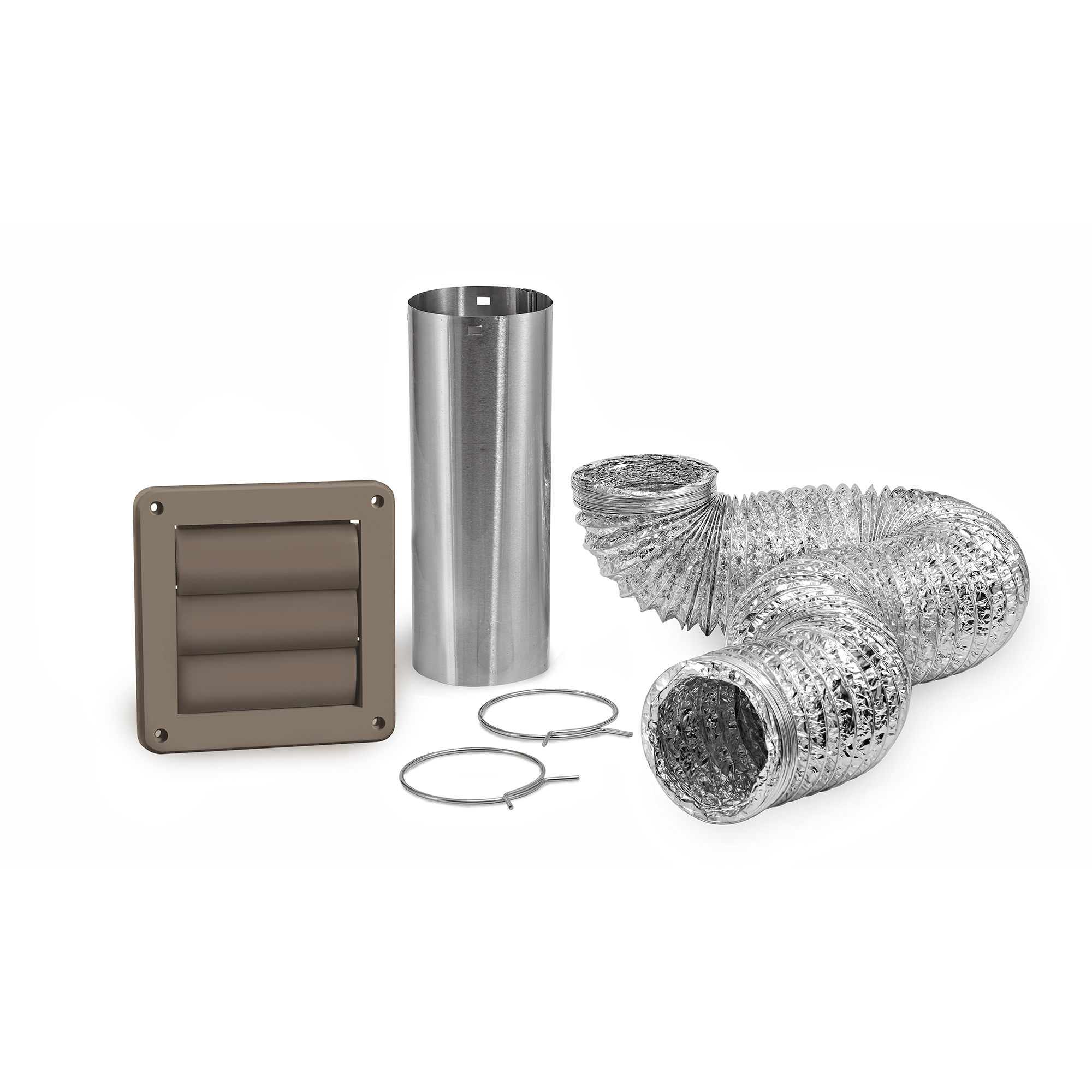 8 Foot Dryer Exhaust Wall Louvered Vent Kit (Retail) - Item #1379B