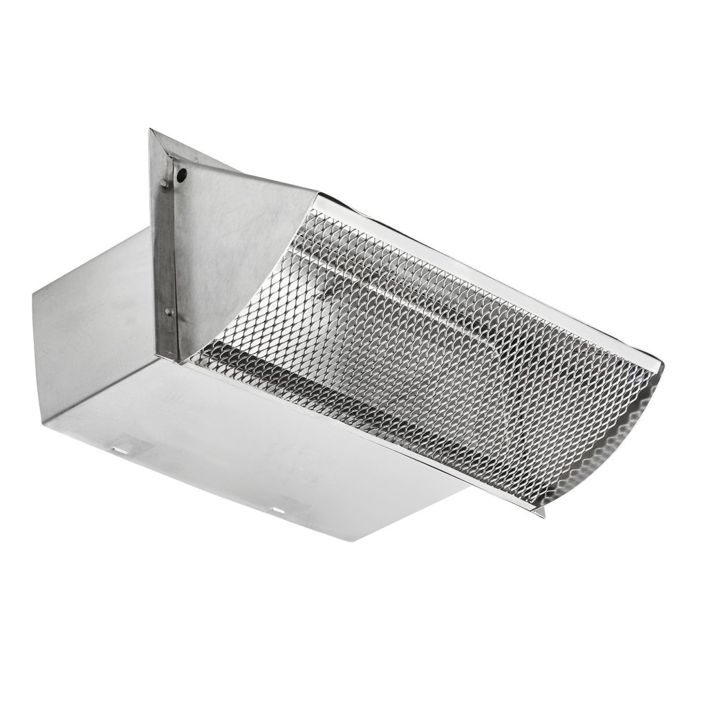3 1/4 inch x 10 inch (22 Gauge) Aluminum Wall Exhaust Vent - Screen ...
