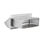 3 1/4 inch x 10 inch (22 Gauge) Aluminum Wall Exhaust Vent - Screen ...