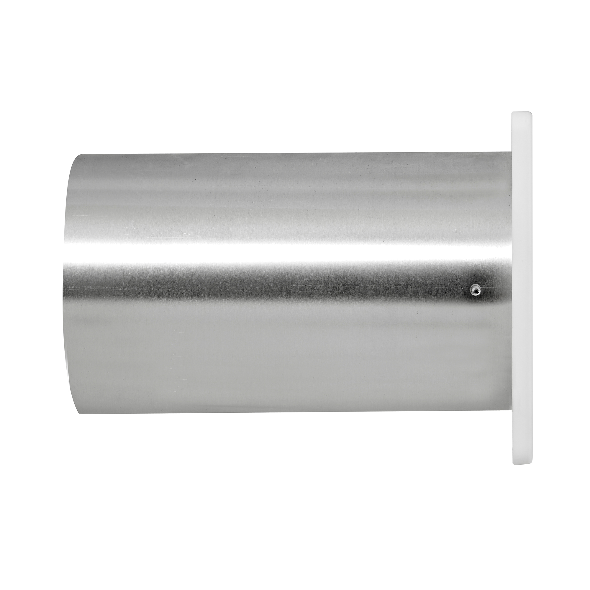6 inch White Plastic Exhaust Wall Louvered Vent - 11 inch Pipe - Item ...