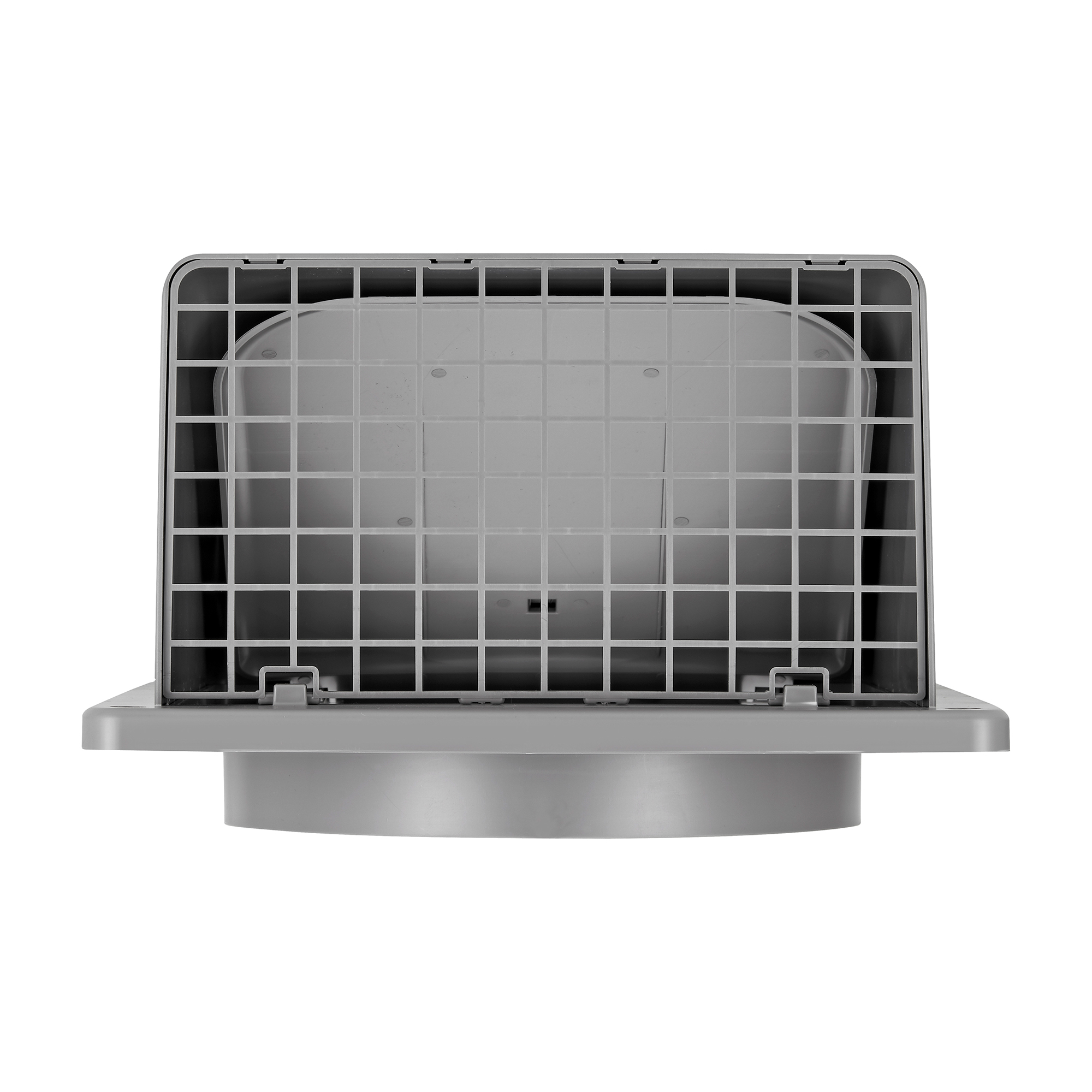 8 inch Gray Plastic Wall Exhaust or Air Intake Vent - Hinged Screen ...
