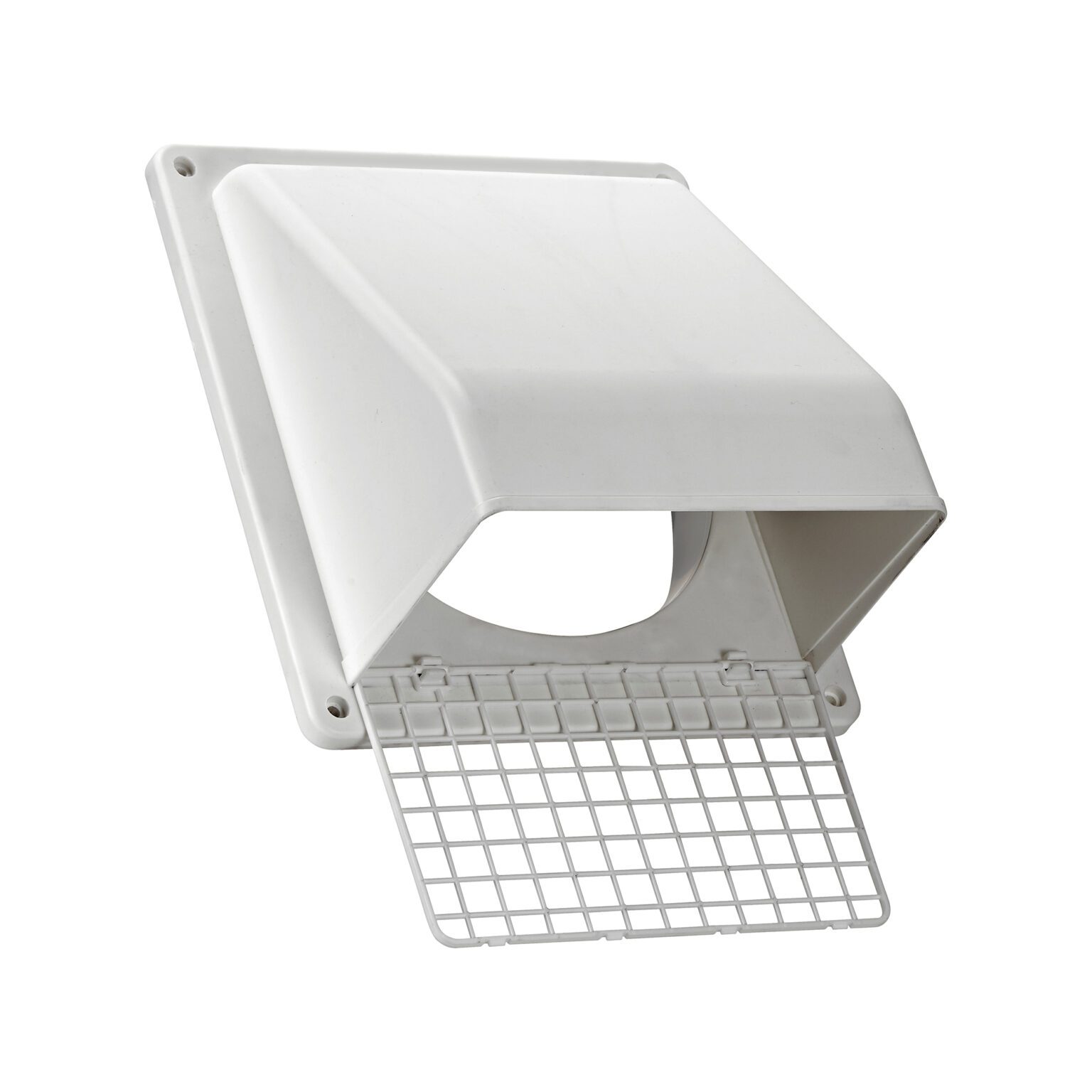 Exhaust Vent - 8 inch Wall Hood Exhaust Vent - Damper #389W
