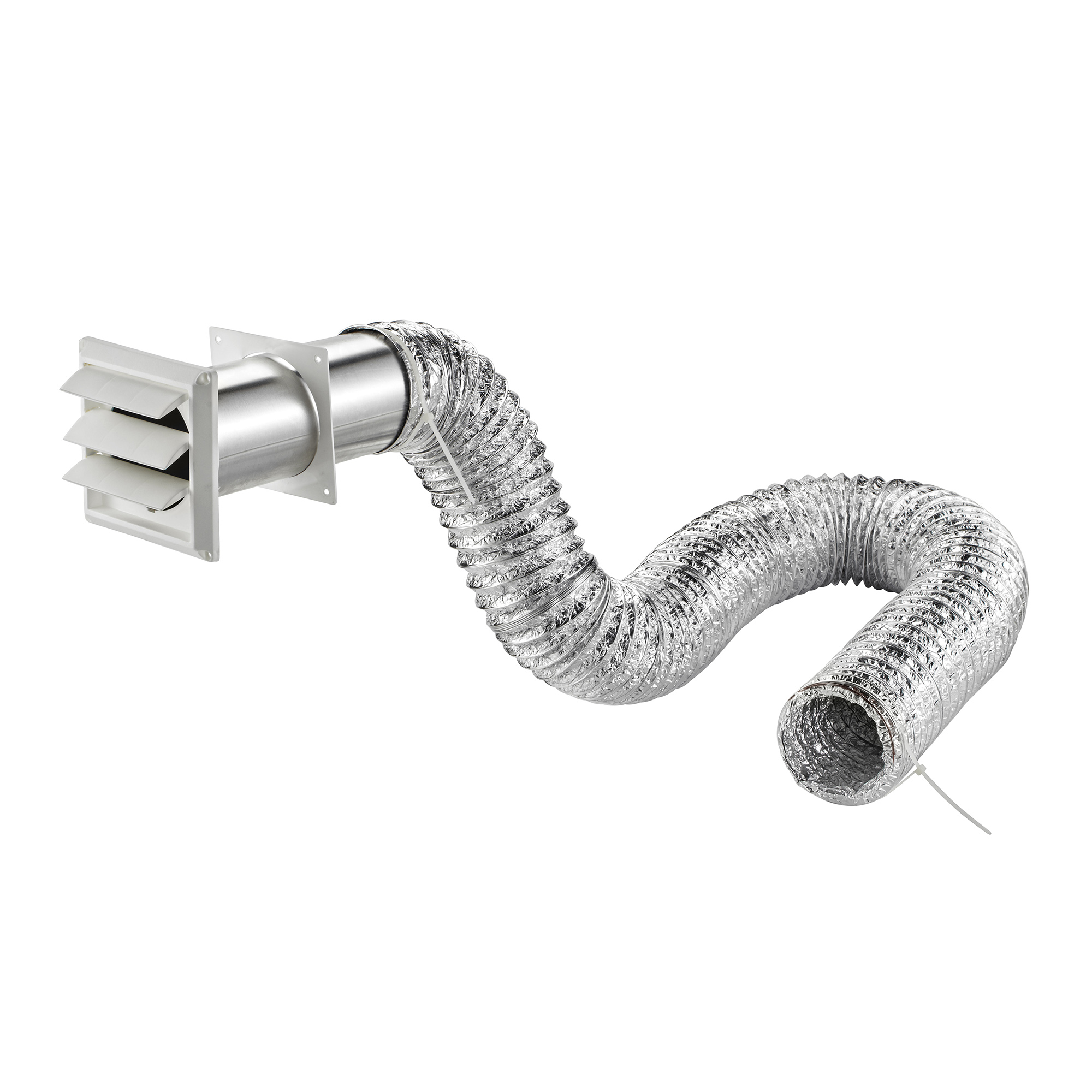 4" x 8' LamaFlex Duct Louvered Vent Kit - Item #407W (Replacement # 1379W)