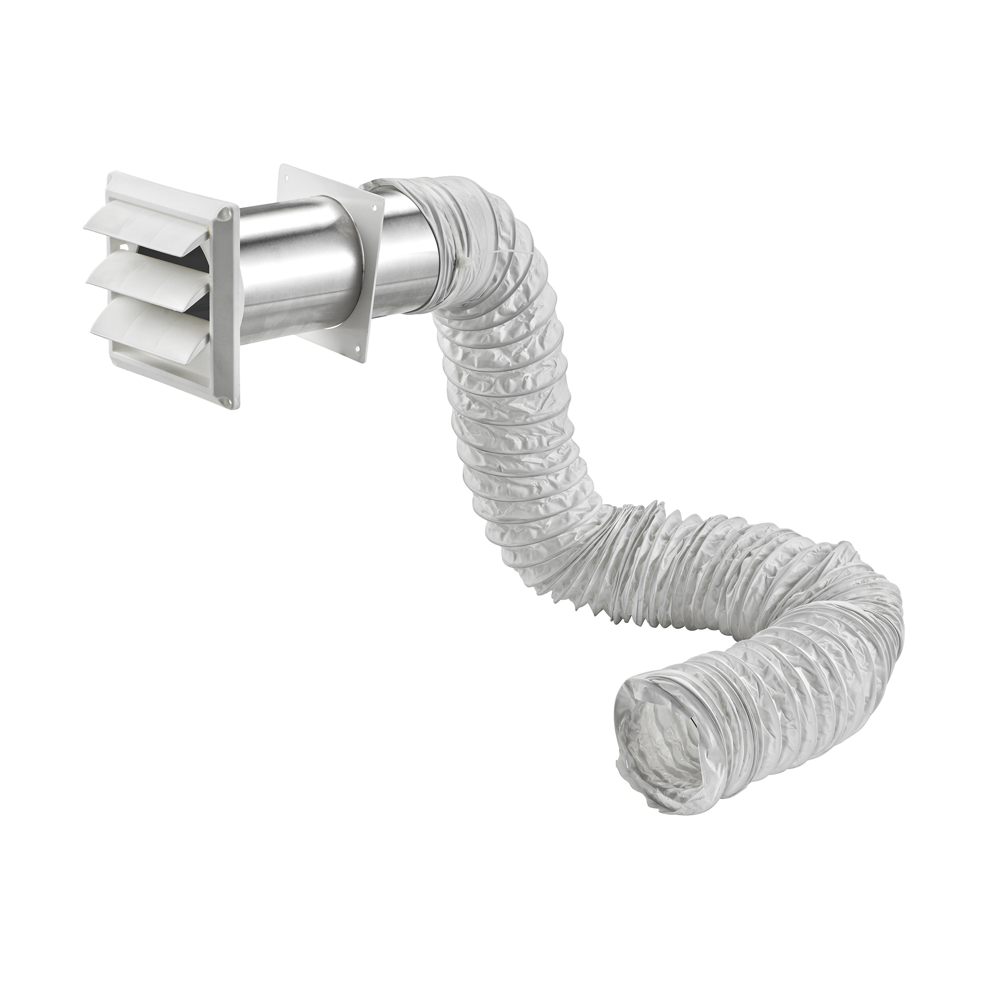 4" x 5' Vinyl Duct Louvered Vent Kit - Item #264W (Replacement # 1377W)