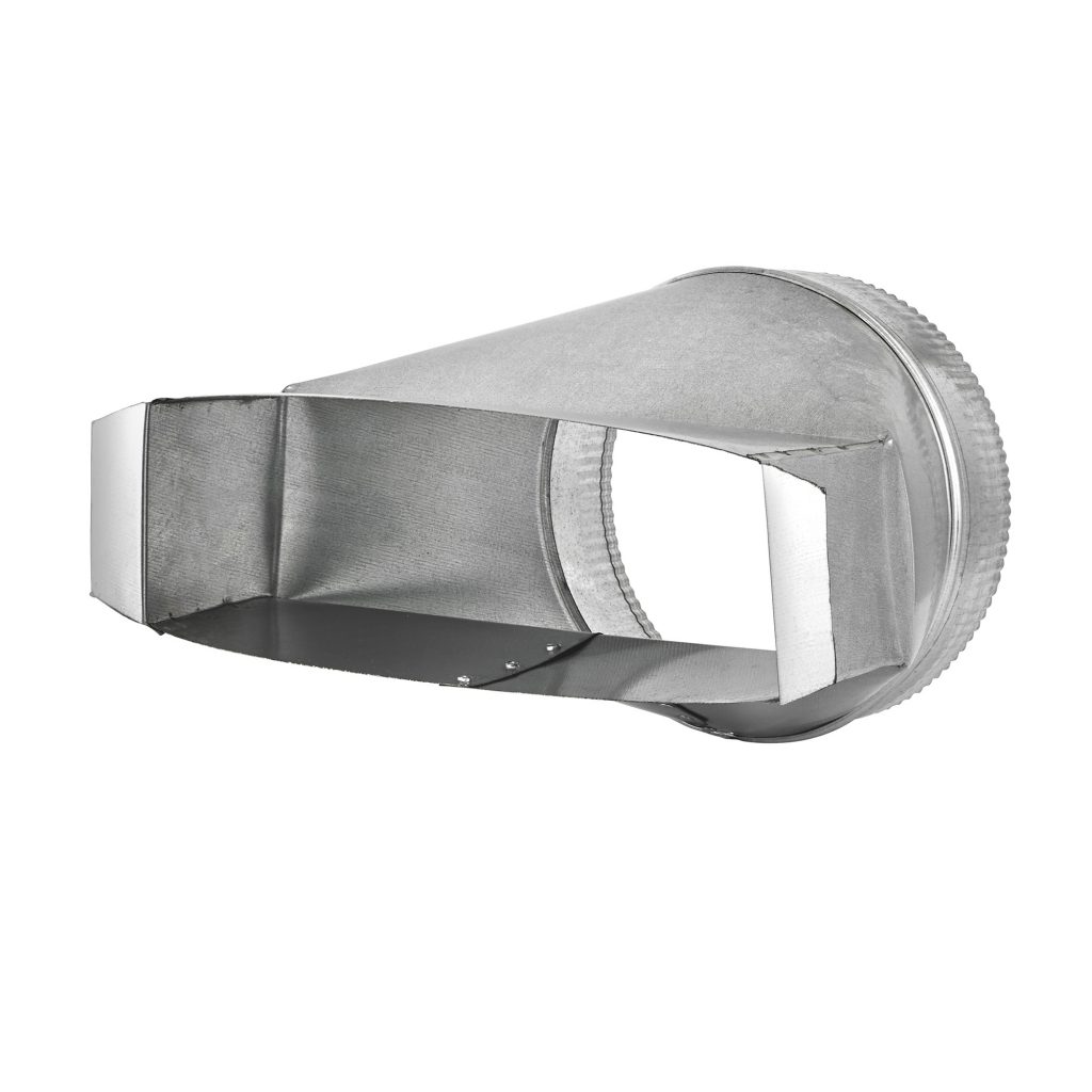 Galvanized Steel Straight Register Boot 3 1/4 inch x 10 inch to 6 inch ...