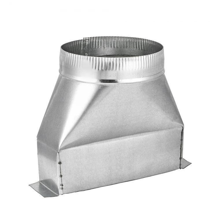 Galvanized Steel Straight Register Boot 3 1/4 inch x 10 inch to 6 inch ...