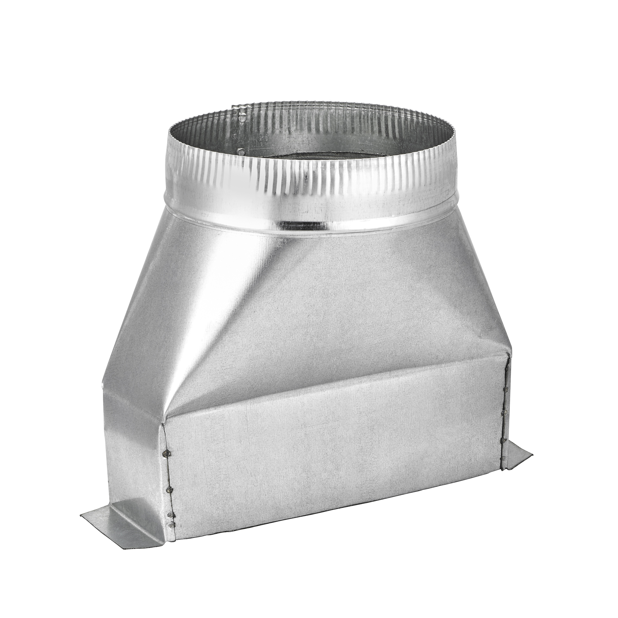 Galvanized Steel Straight Register Boot 3 1/4 inch x 10 inch to 6 inch ...