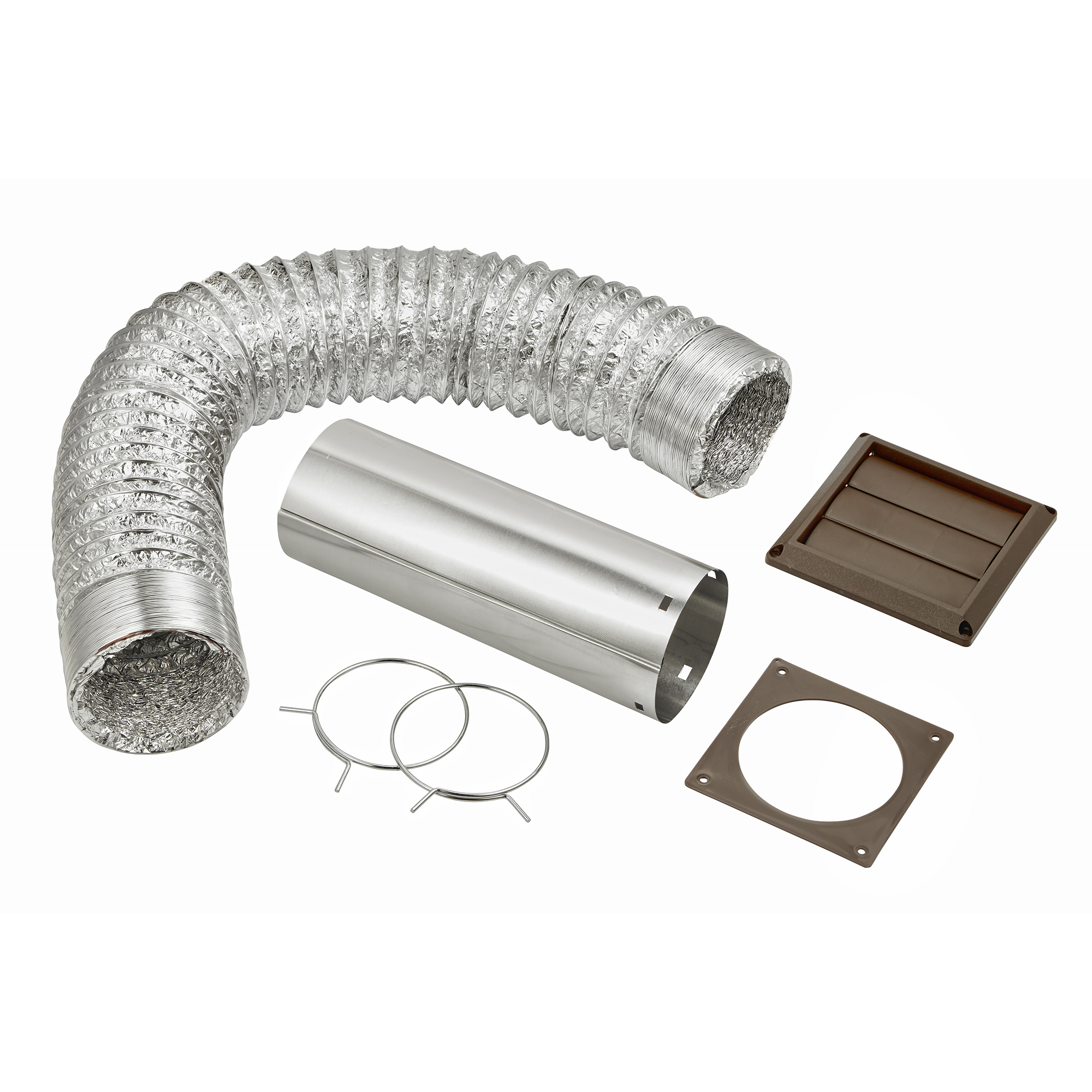 4"x8' UL 2158A Transition Duct Louvered Vent Kit - Item #1359B ...