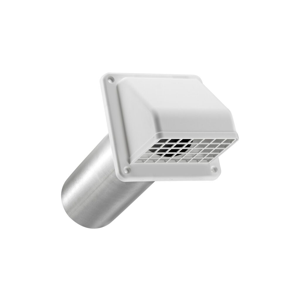 Dryer Vent - 4 inch Wall Exhaust Hood Vent - Damper #224W-B