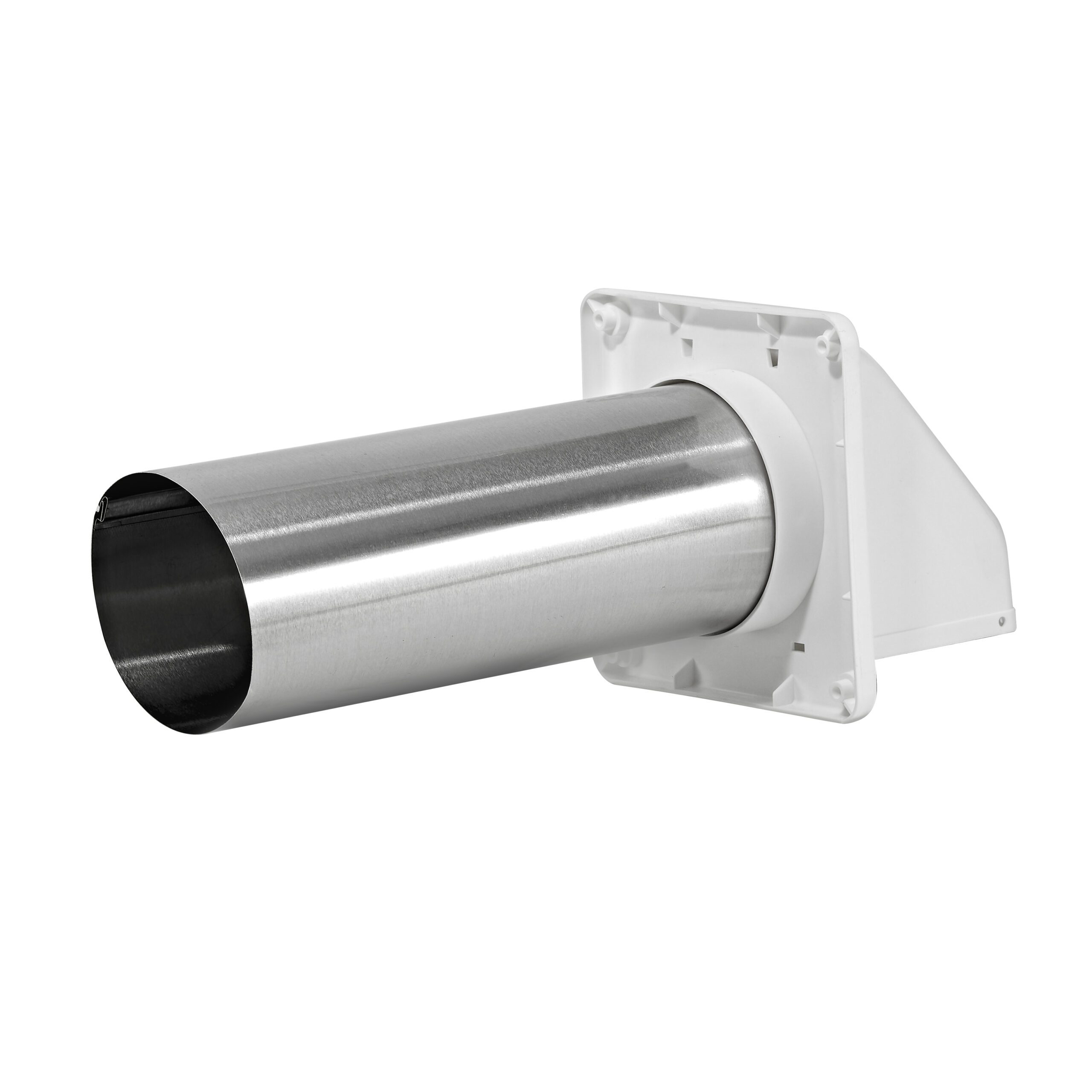 Dryer Vent - 4 inch Wall Exhaust Hood Vent - Damper #224W-B