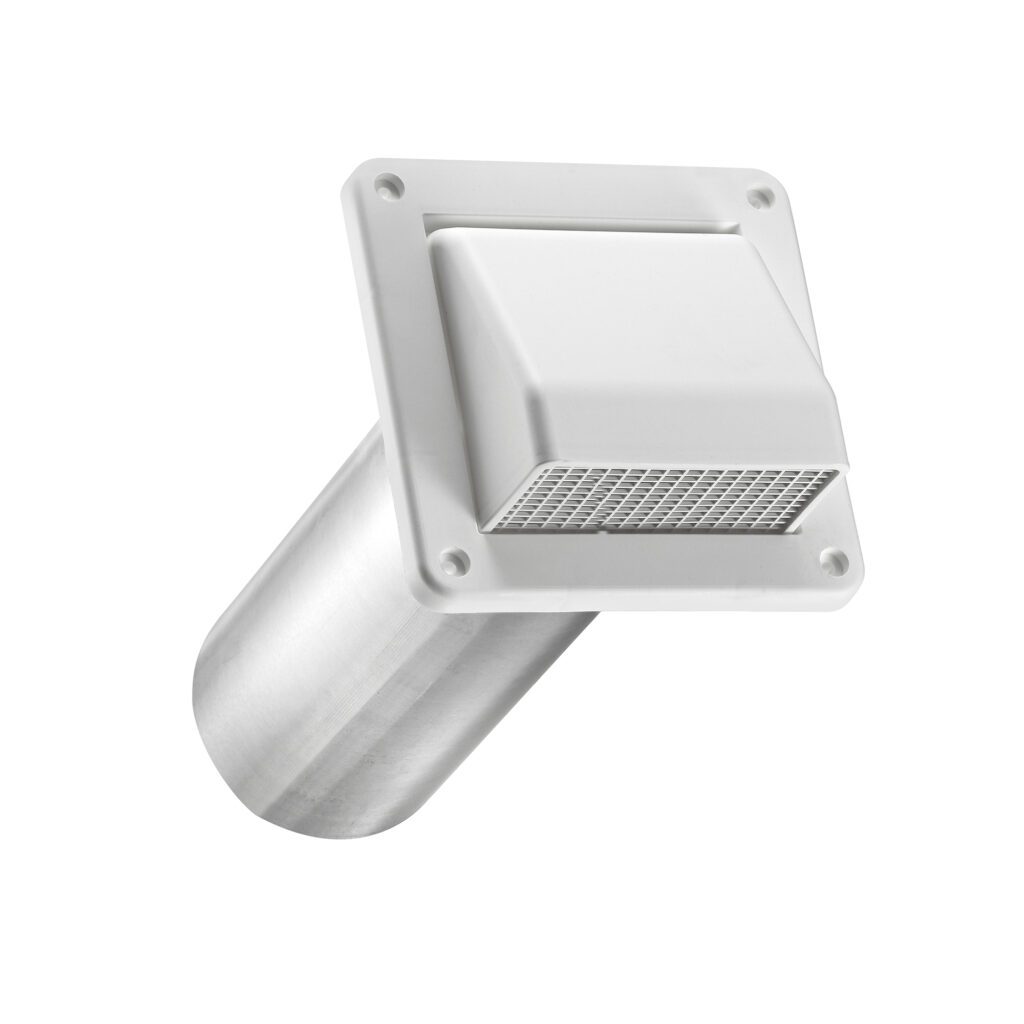 4 inch White Plastic Fresh Air Intake Vent (Hood Style) - Removable ...