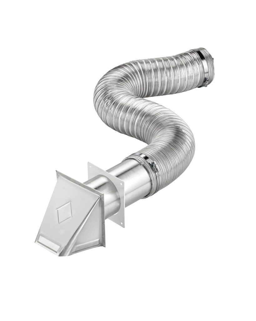 Clothes Dryer Exhaust Wall All Metal Vent Kit - Item #349UL