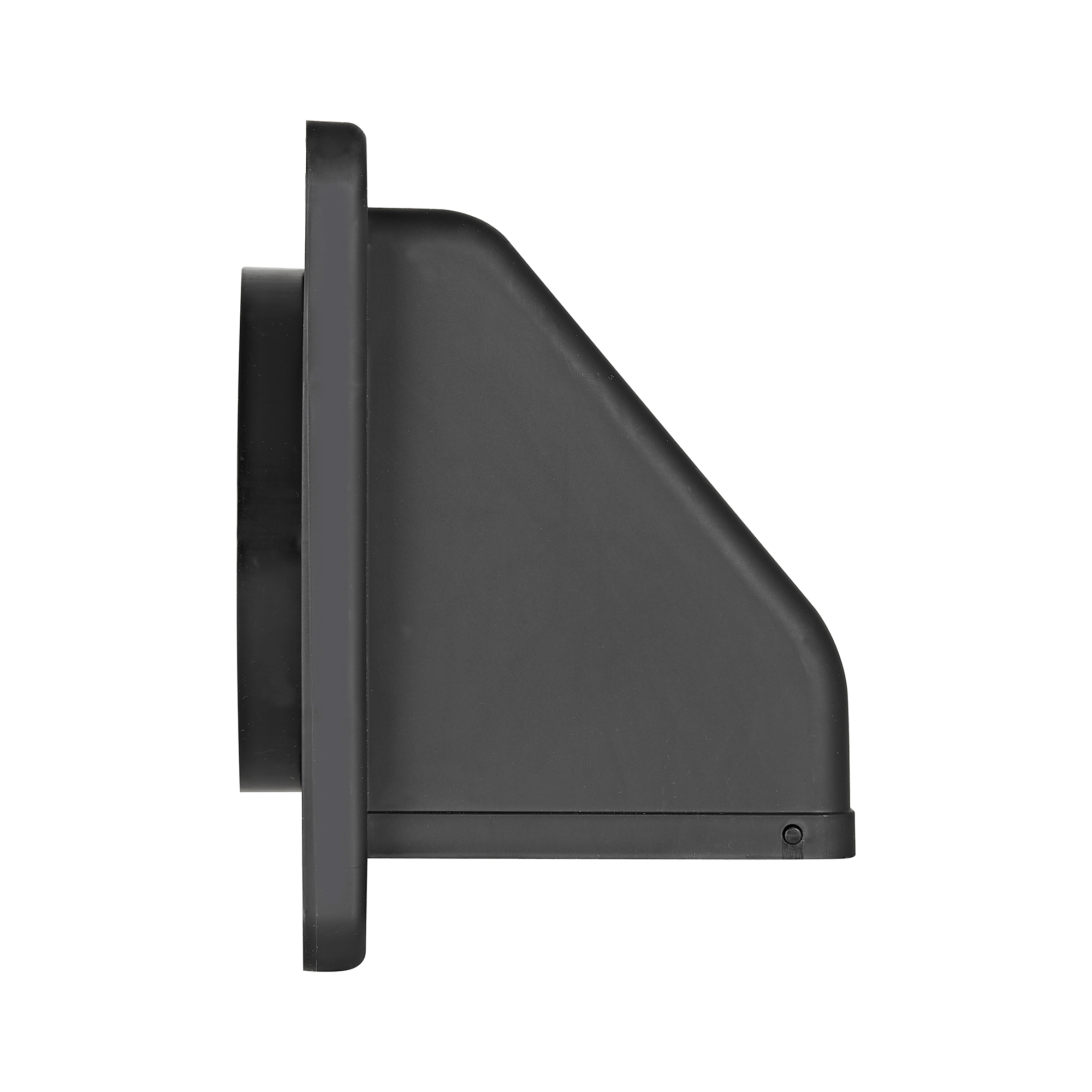 4 inch Black Plastic Exhaust Wall Hood Vent - Item #1471BL