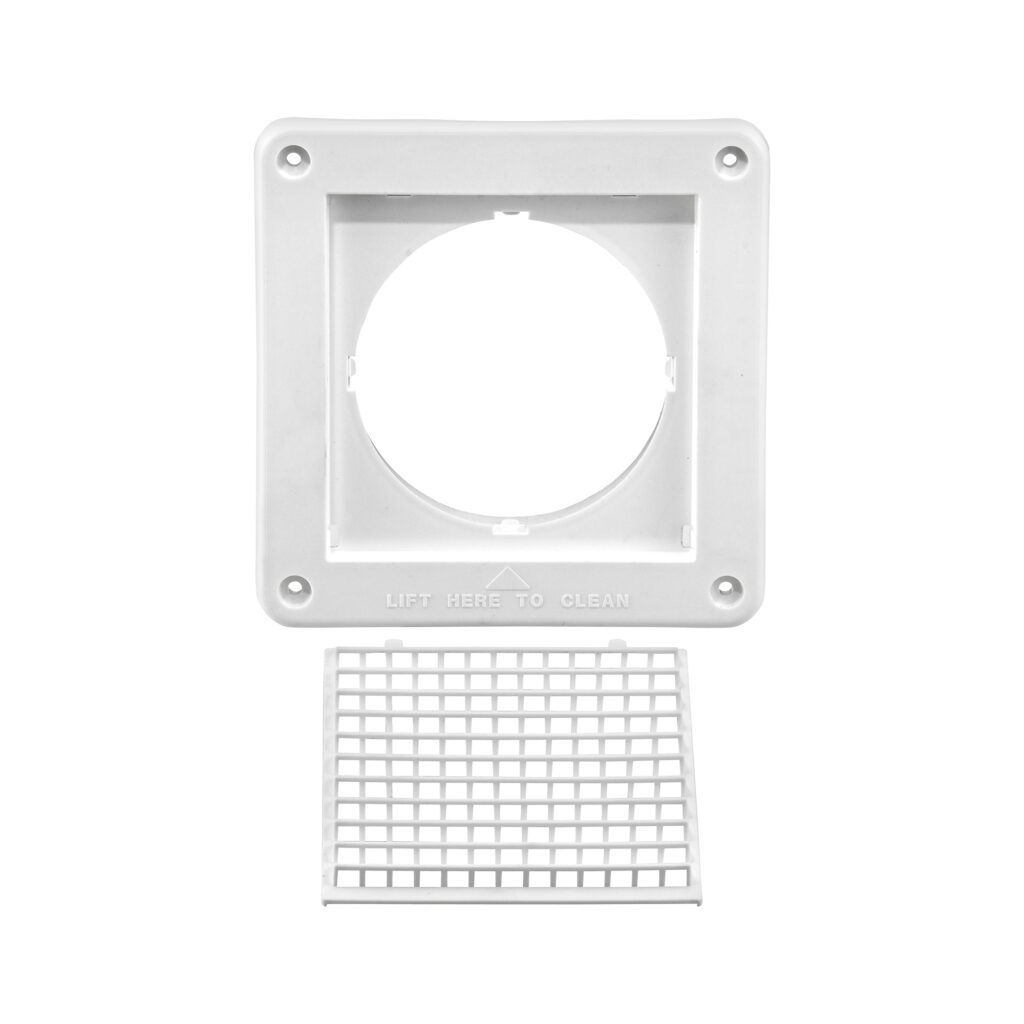 Intake Vent - 3 inch White Plastic Fresh Air Vent #603W-ML